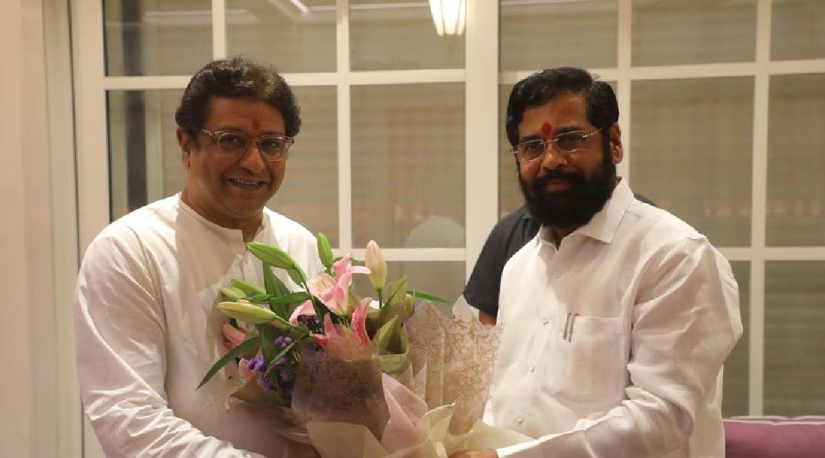 cm eknath shinde meets raj thackeray bjp shivsena mns alliance cm eknath shinde meets raj thackeray bjp shivsena mns alliance