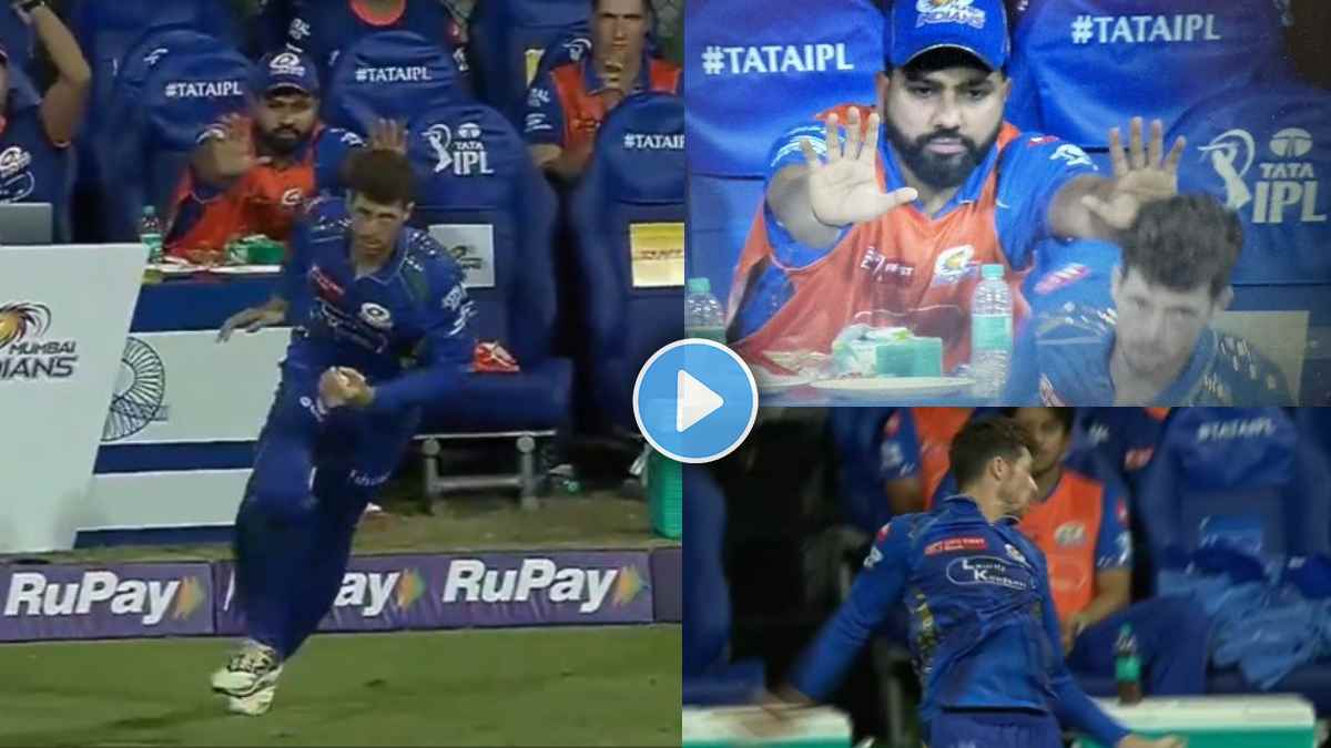 Rohit Sharma Reaction On Mitchell Santner Catch of Ayush Mhatre Goes Viral from Dug Out Watch ...
