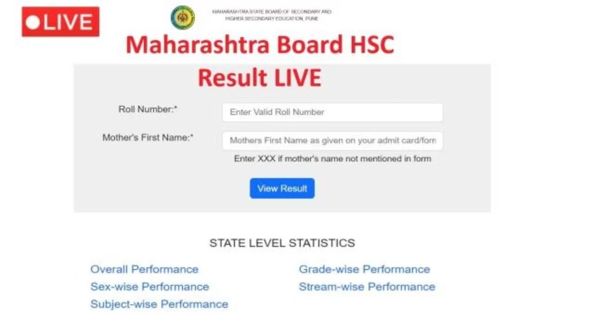 Maharashtra Board HSC Result 2025 Highlights : Maharashtra Board overall 12th Result 91 percent ...