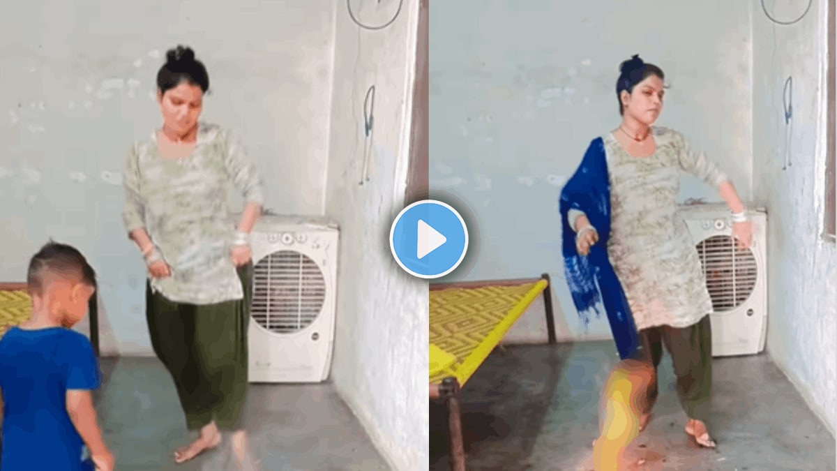 Shocking video of woman dancing sets her dupatta on fire for reel viral video on social media ...